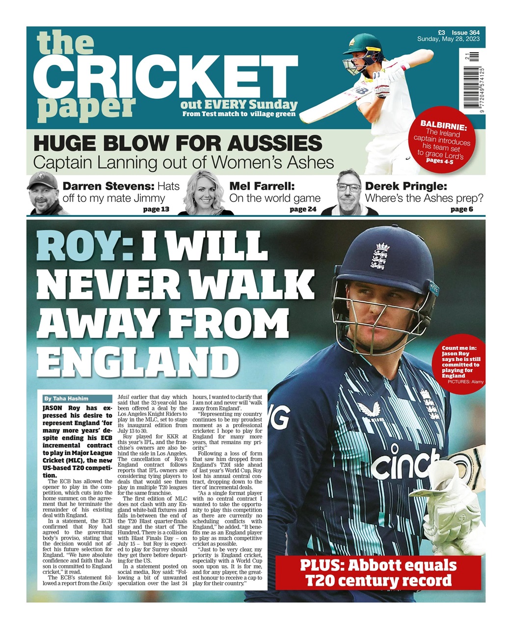 The Cricket Paper Magazine - 28-05-2023 Back Issue