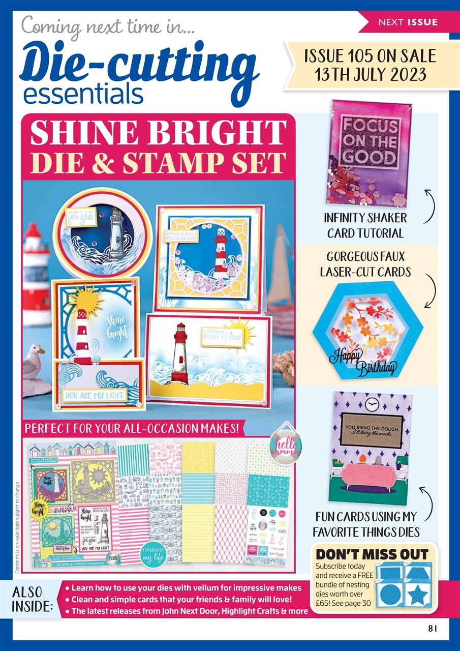 Die-Cutting Essentials Magazine - 104 Back Issue