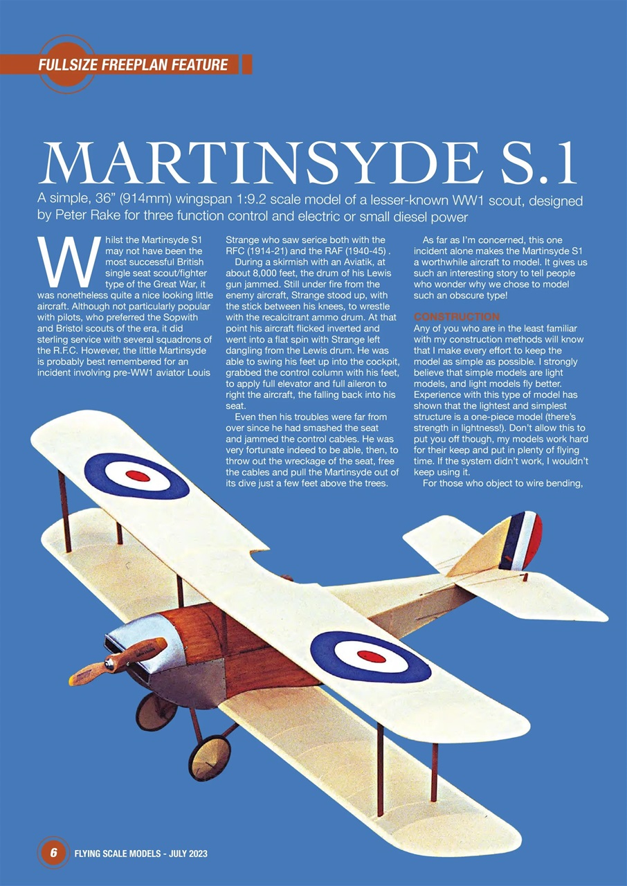 Flying Scale Models Magazine - July 23 Back Issue
