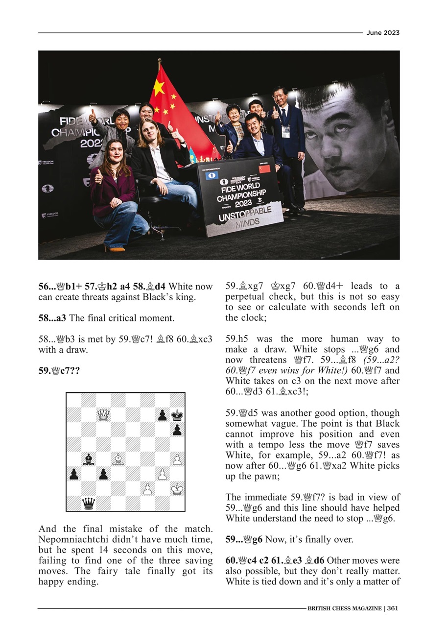 British Chess Magazine - June 2023 Back Issue