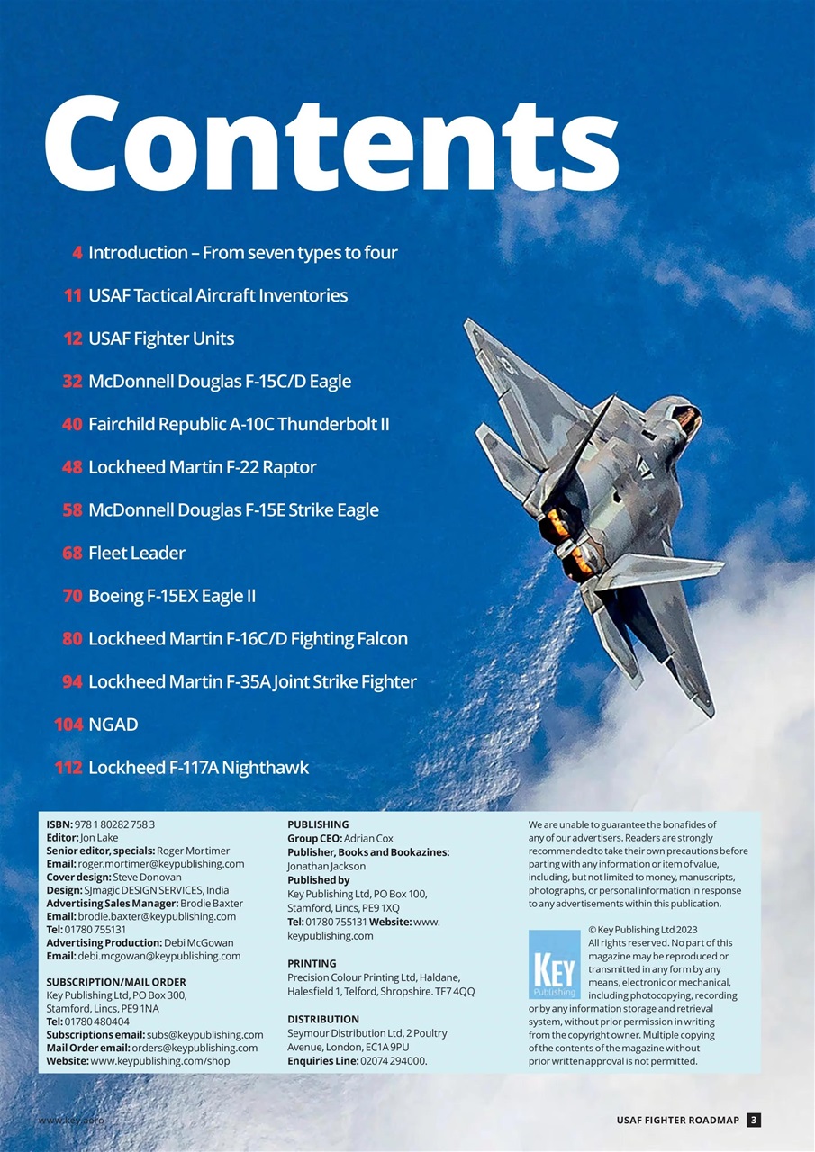 Combat Aircraft Journal Magazine - USAF Fighter Roadmap Special Issue
