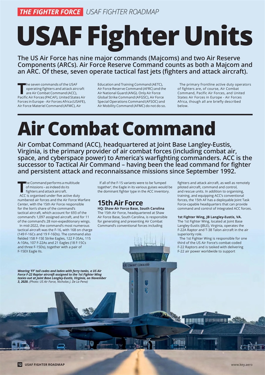Combat Aircraft Journal Magazine - USAF Fighter Roadmap Special Issue