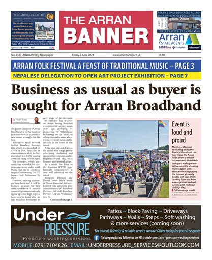 Arran Banner Magazine - 9th June 2023 Back Issue
