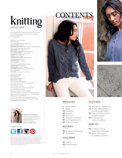 Knitting Magazine - Issue 244 Subscriptions | Pocketmags