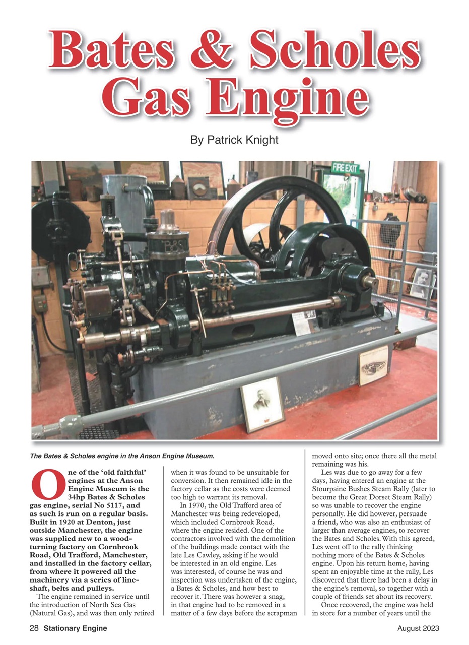 Stationary Engine Magazine - Aug-23 Back Issue