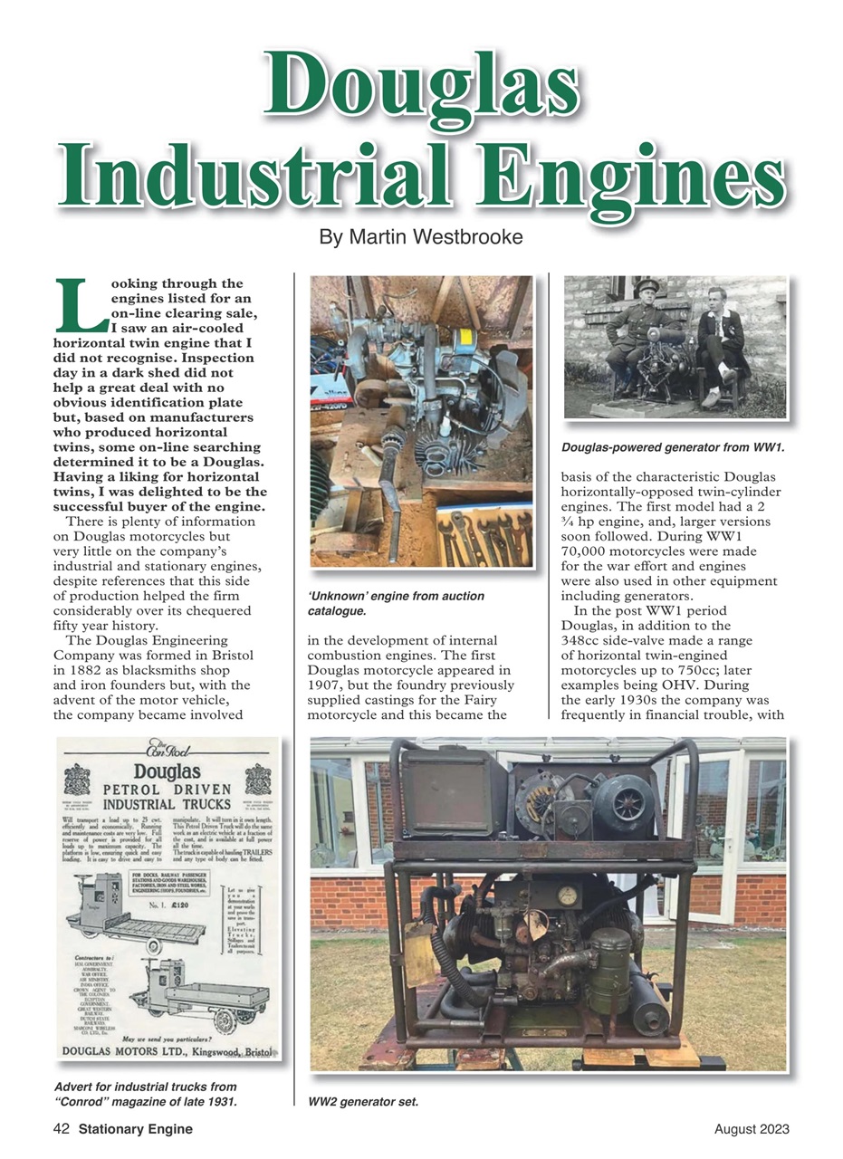 Stationary Engine Magazine - Aug-23 Back Issue
