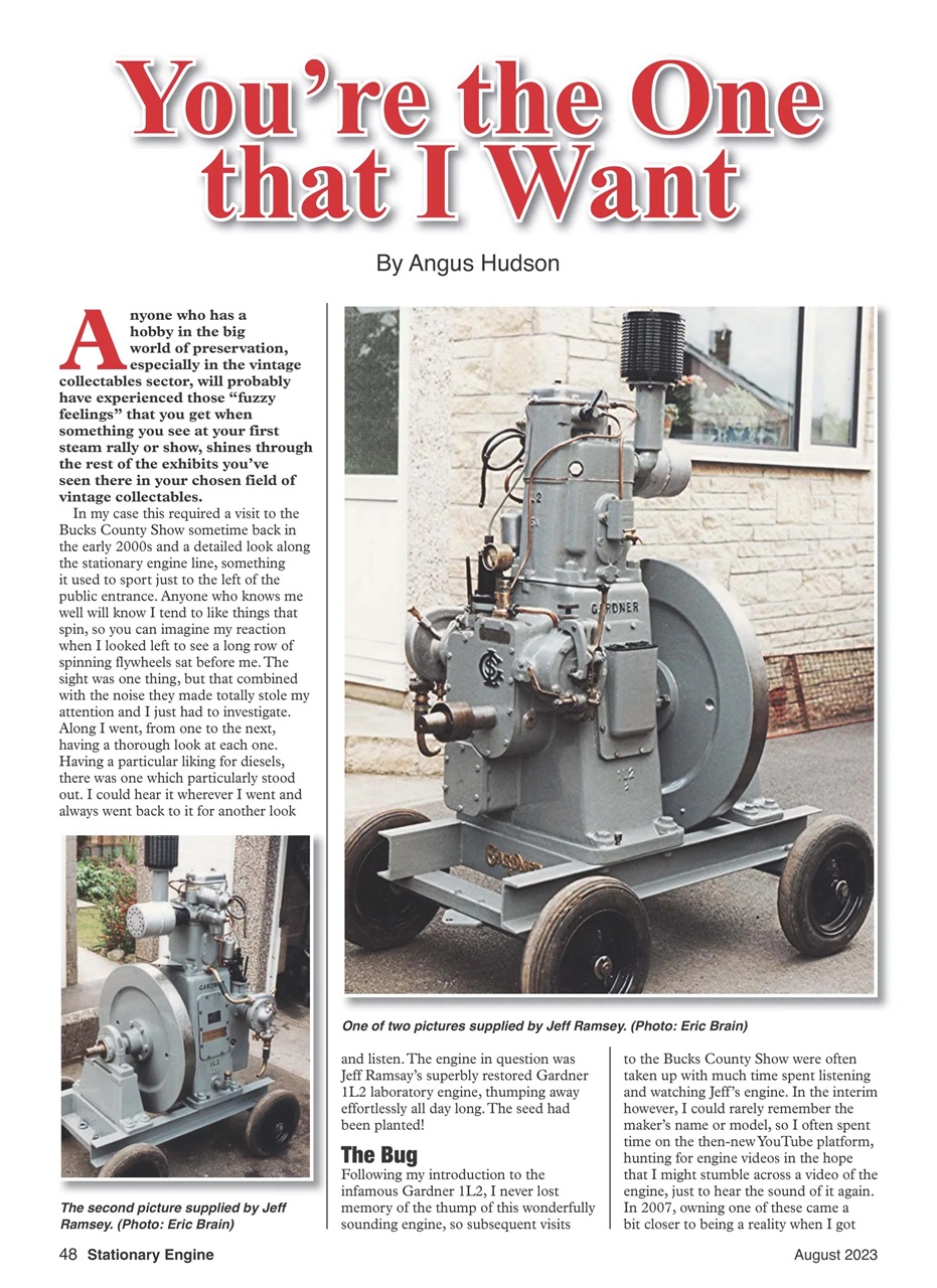 Stationary Engine Magazine - Aug-23 Back Issue