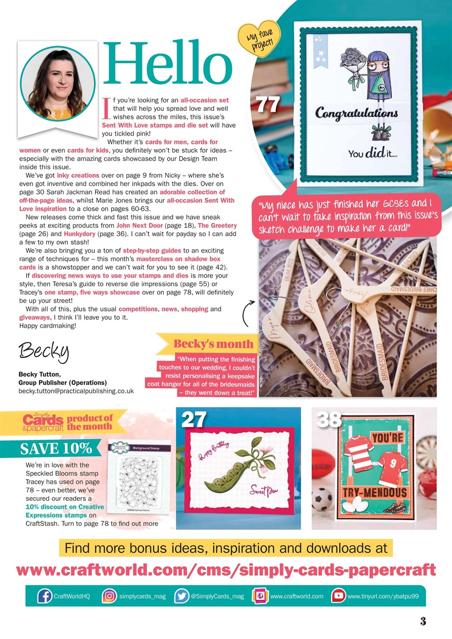 Simply Cards & Papercraft Magazine - Issue 246 Back Issue