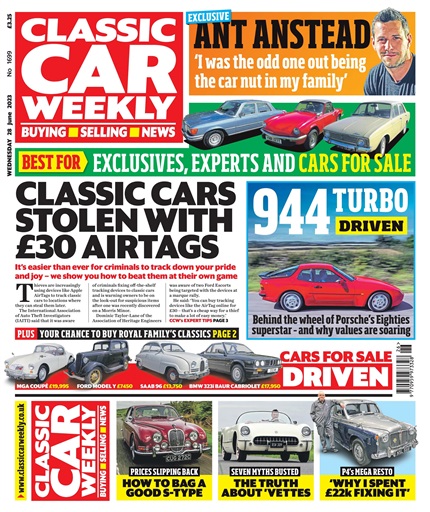 Classic Car Weekly Magazine - 28-Jun-2023 Back Issue
