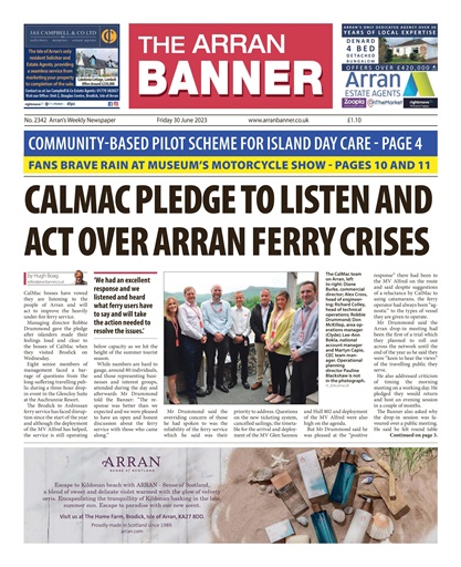 Arran Banner Magazine - 30-Jun-2023 Back Issue