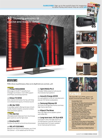 Home Cinema Choice Magazine - August 2023 Subscriptions | Pocketmags