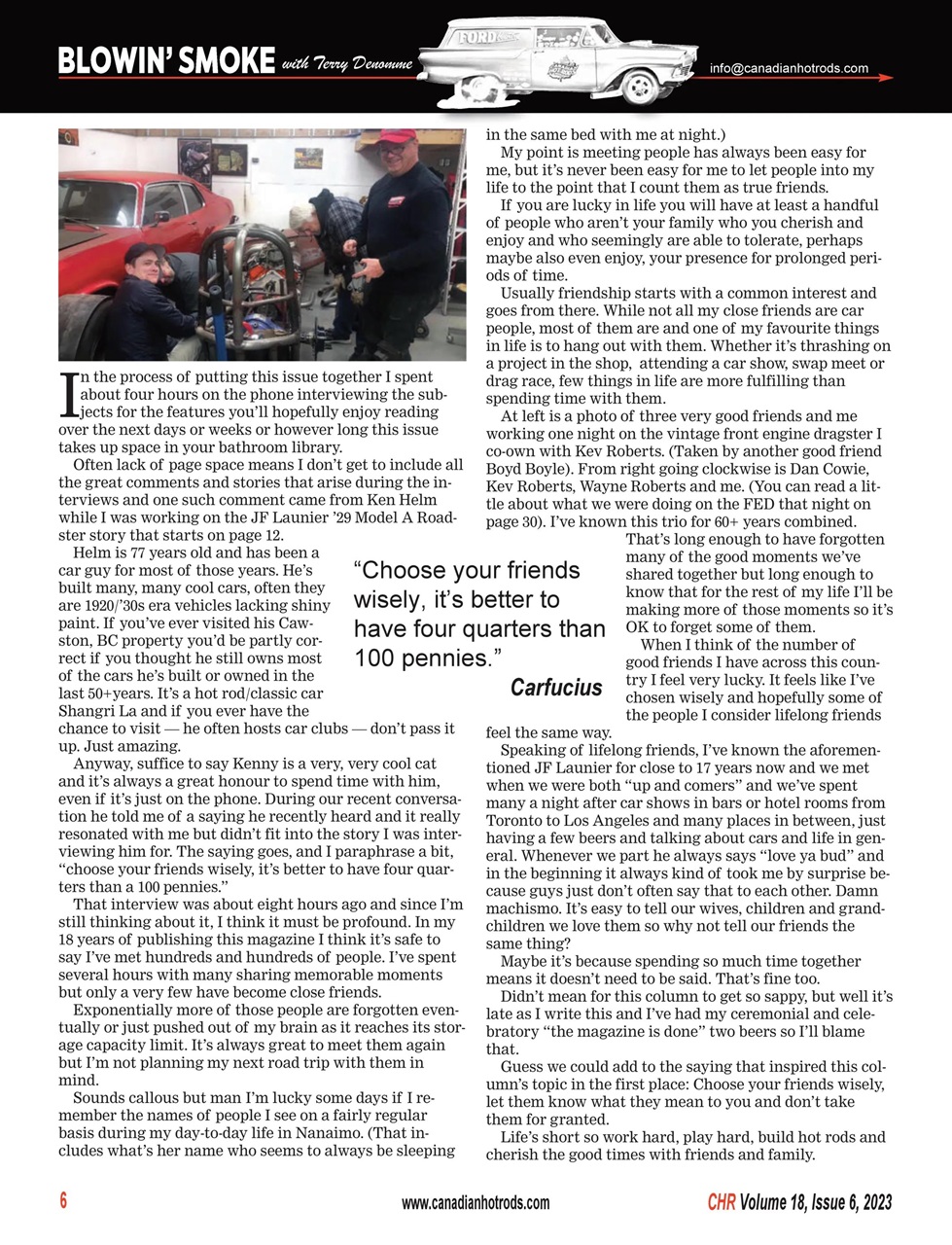 Canadian Hot Rods Magazine - August-September 2023 Back Issue