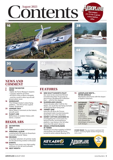 Aeroplane Magazine - August 2023 Subscriptions | Pocketmags