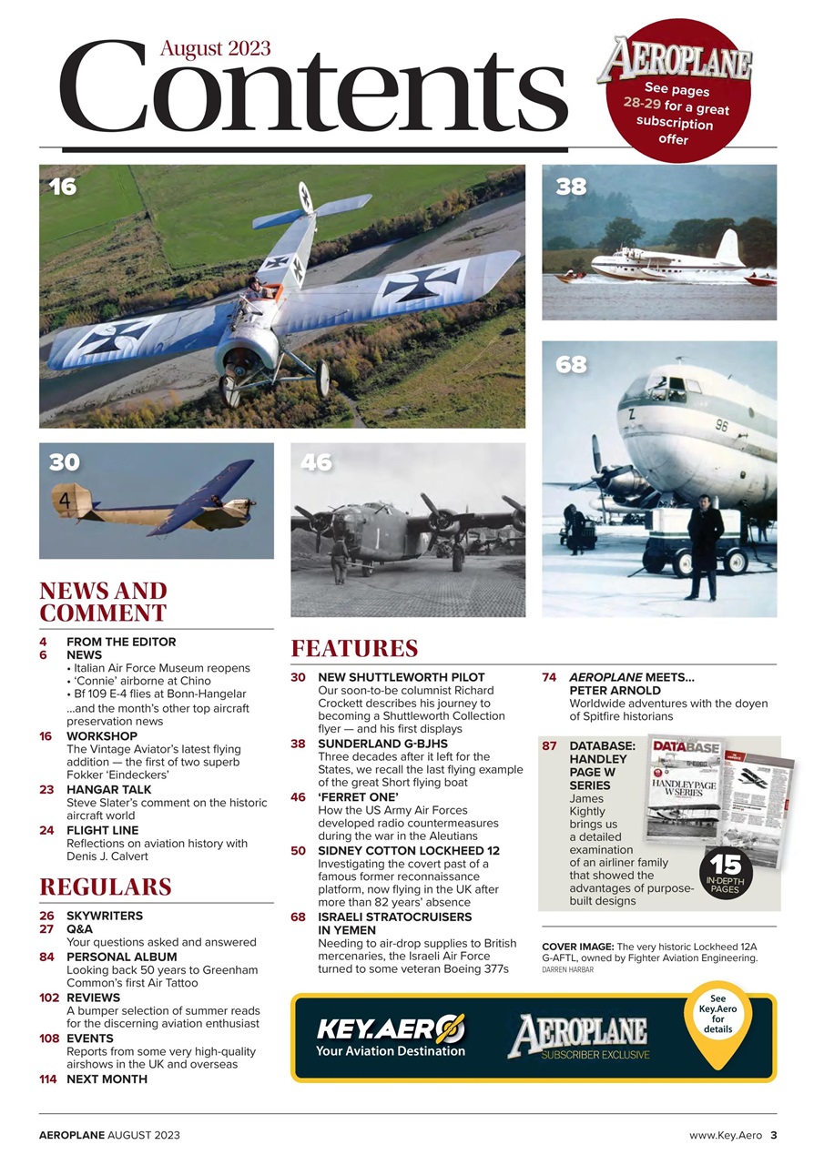 Aeroplane Magazine - August 2023 Back Issue