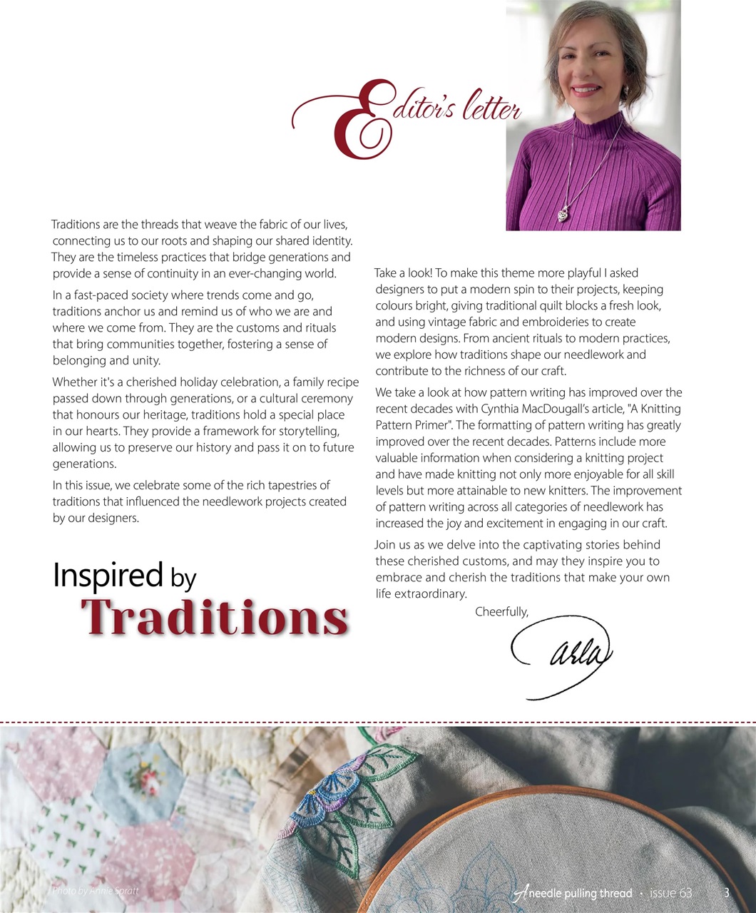 A Needle Pulling Thread Magazine - Issue 63 Back Issue