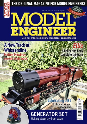 Model Engineer Magazine - Issue 4721 Back Issue