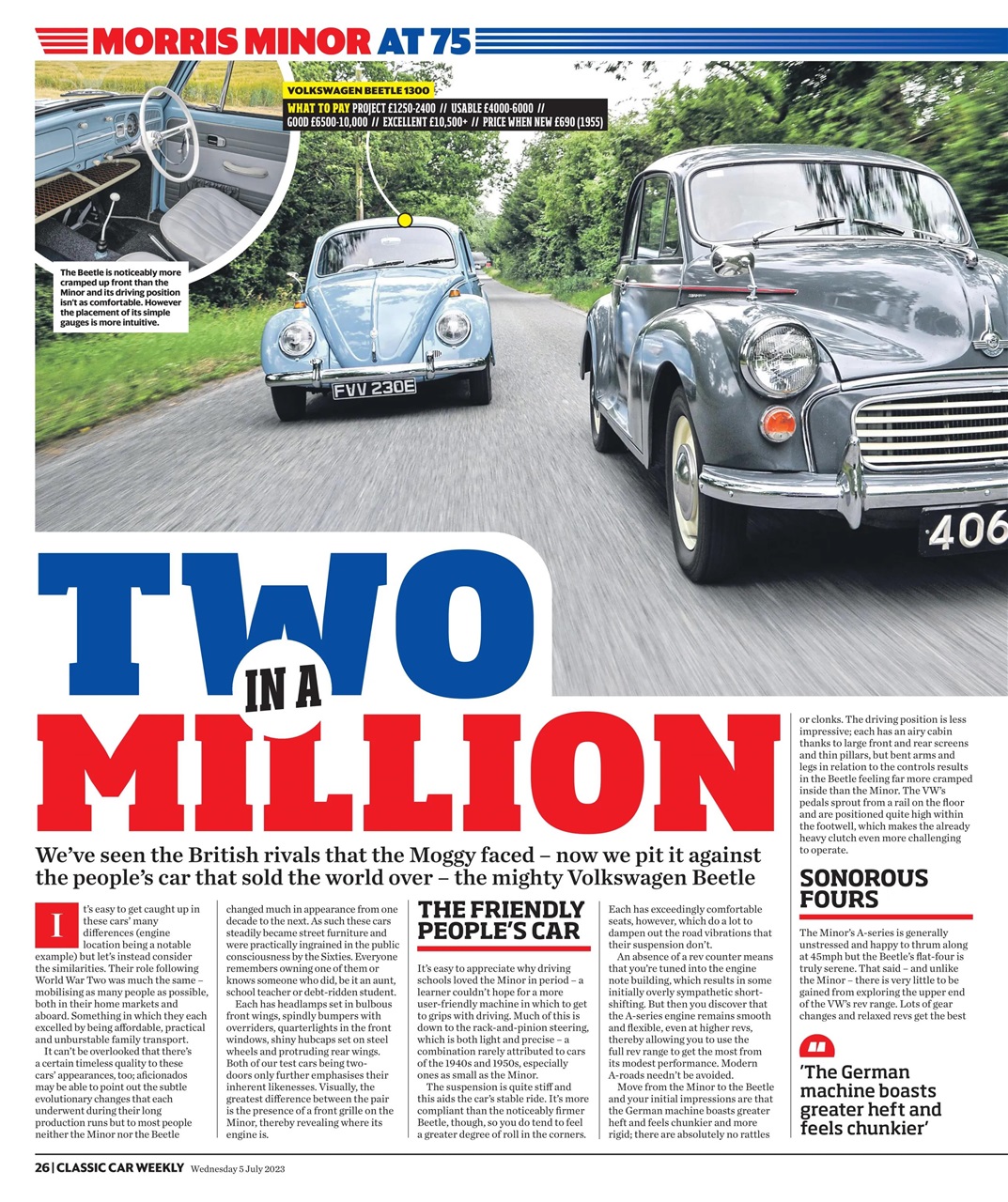 Classic Car Weekly Magazine - 5-Jul-2023 Back Issue