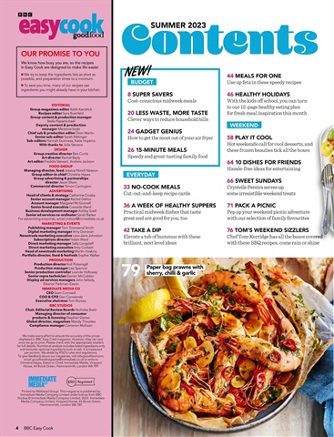 BBC Easy Cook Magazine - Issue 164 Subscriptions | Pocketmags