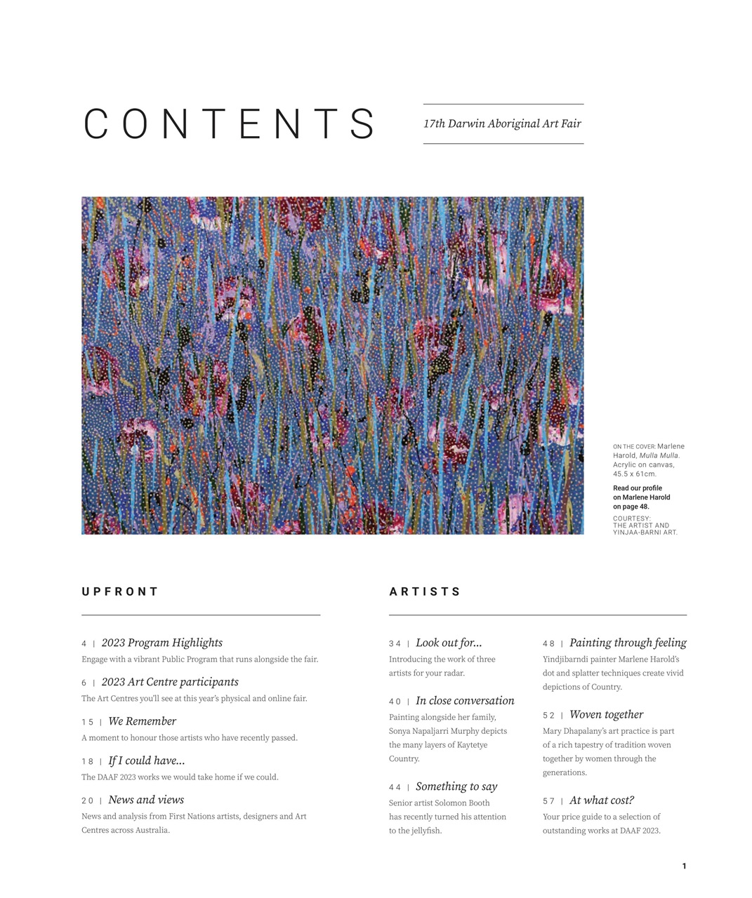 Art Collector Magazine - Darwin Aboriginal Art Fair 2023 special ...