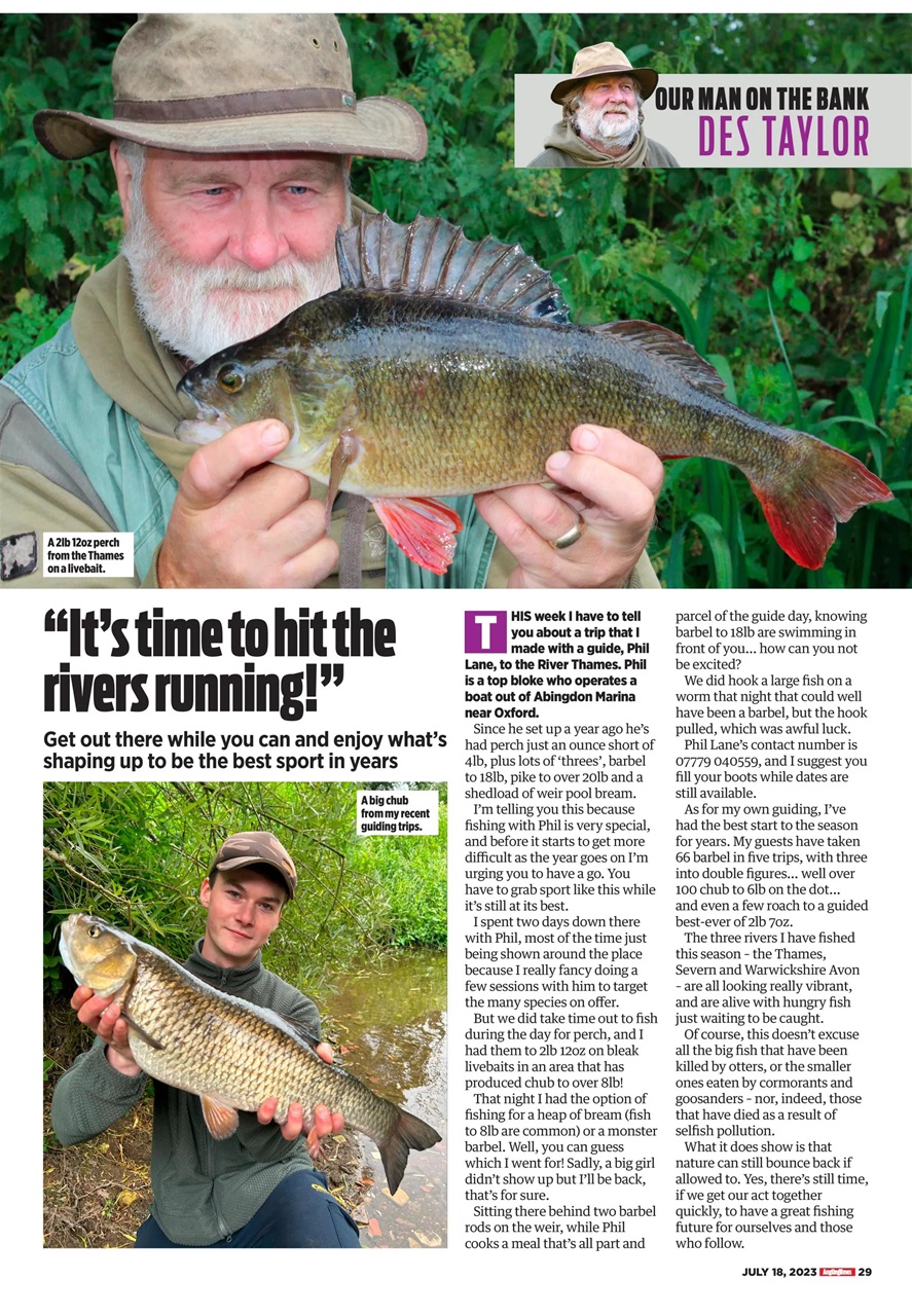 Angling Times Magazine - 18-Jul-2023 Back Issue