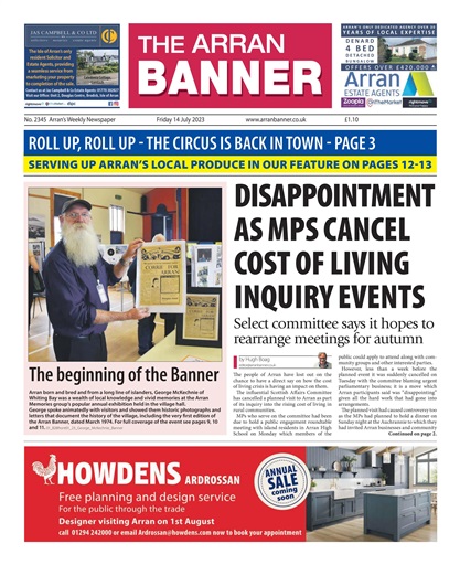 Arran Banner Magazine - 14-Jul-2023 Back Issue
