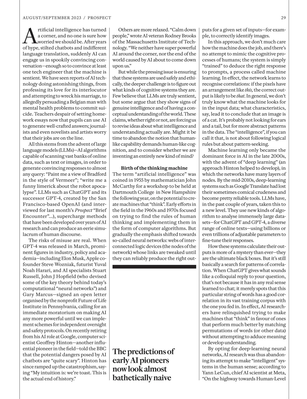 Prospect Magazine - Summer 2023 Back Issue