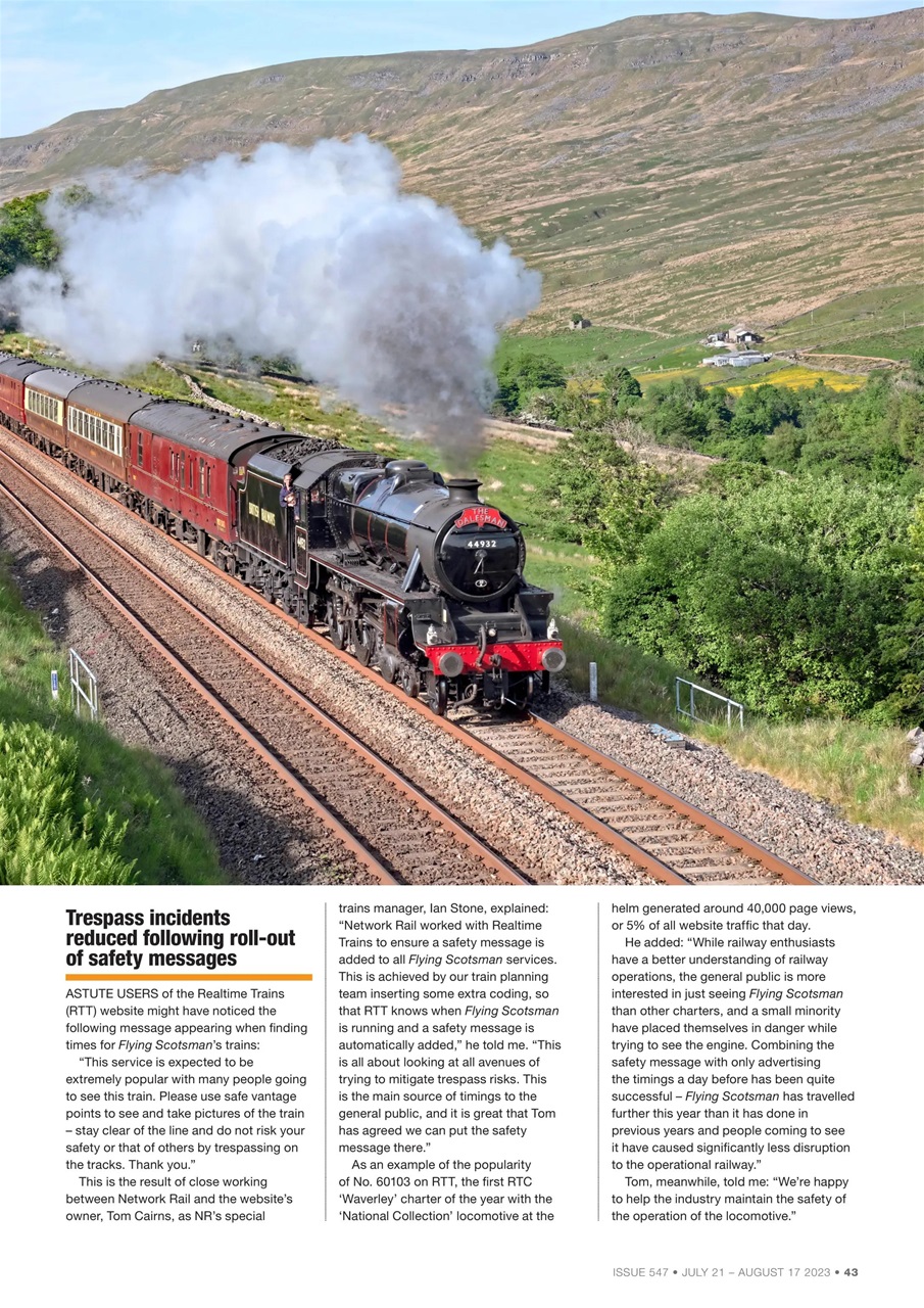 Steam Railway Magazine - 547 Back Issue