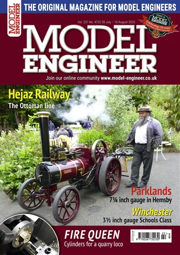Model Engineer Magazine - Issue 4722 Back Issue
