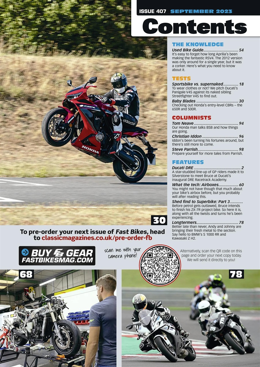 Fast Bikes Magazine - September 2023 Back Issue