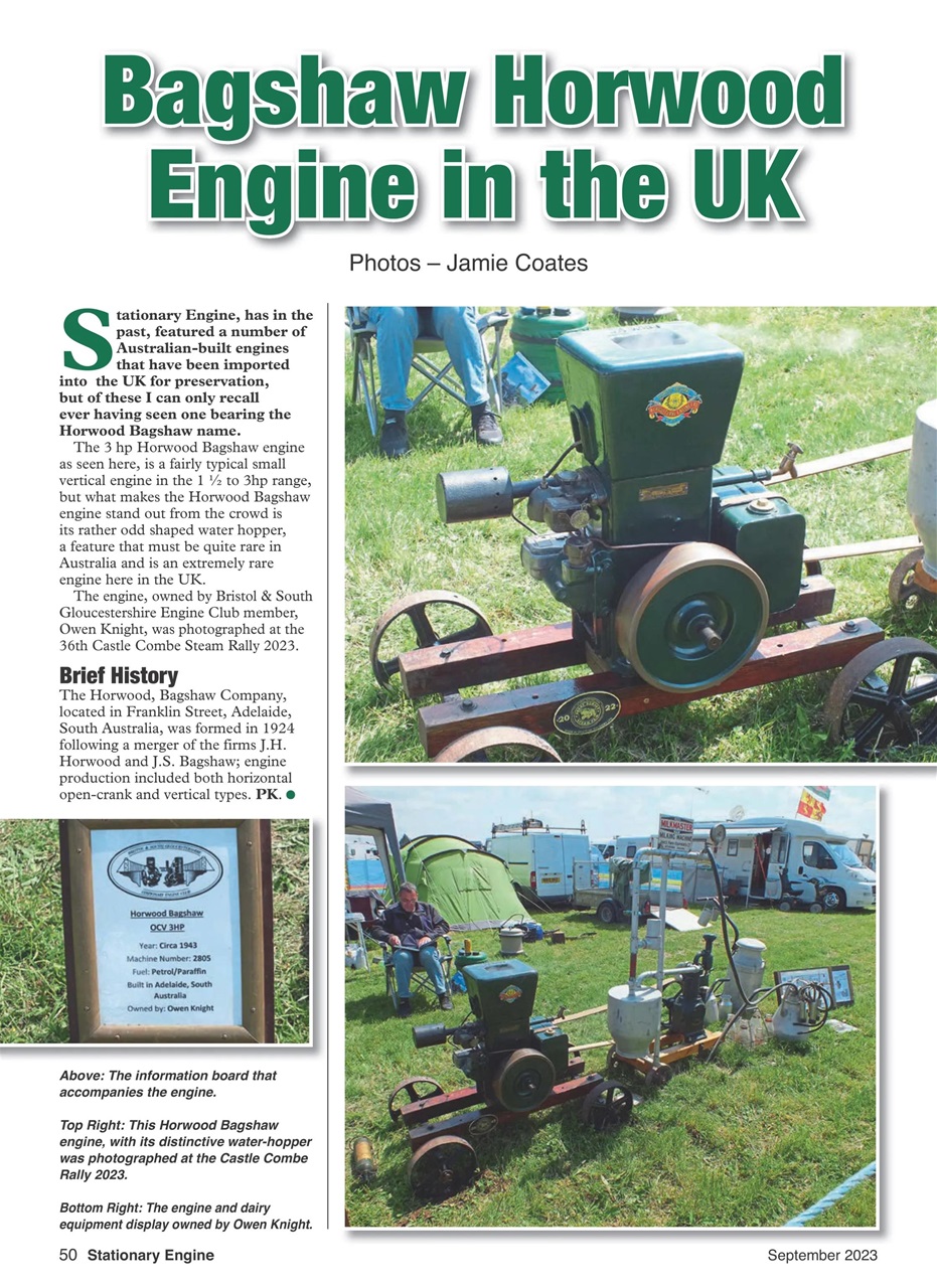 Stationary Engine Magazine - Sep-23 Back Issue