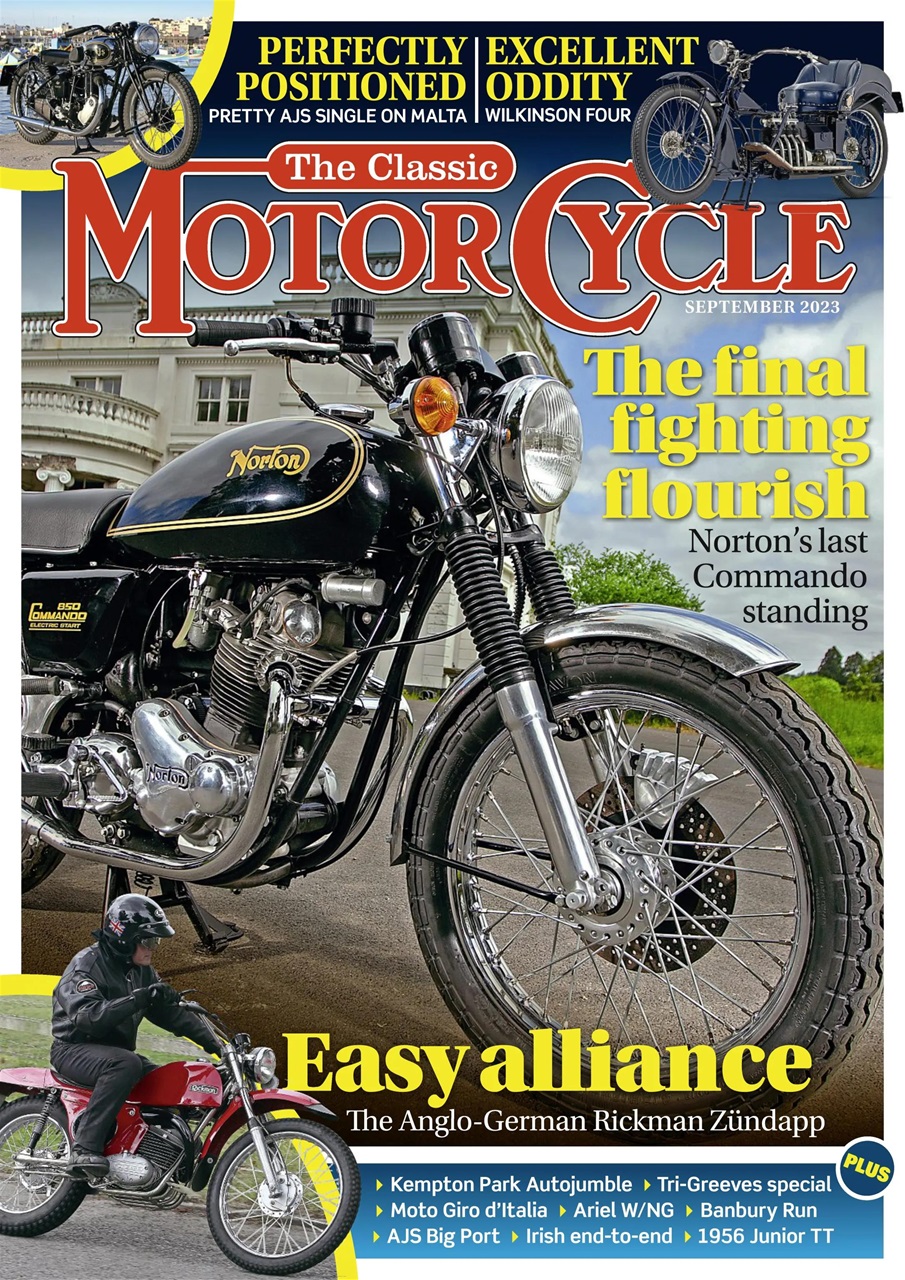 The Classic MotorCycle Magazine - September 2023 Back Issue