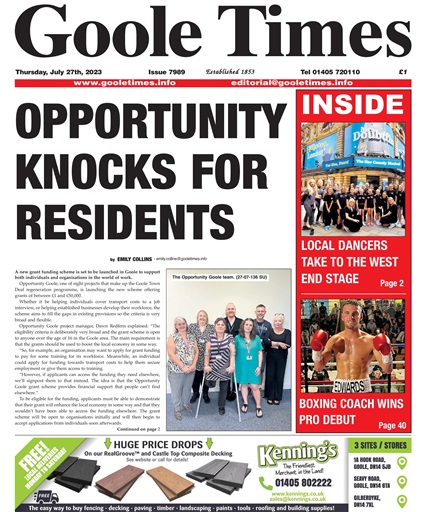 Goole Times Magazine - July 27th 2023 Back Issue