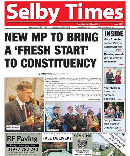 Selby Times Magazine - July 27th 2023 Back Issue