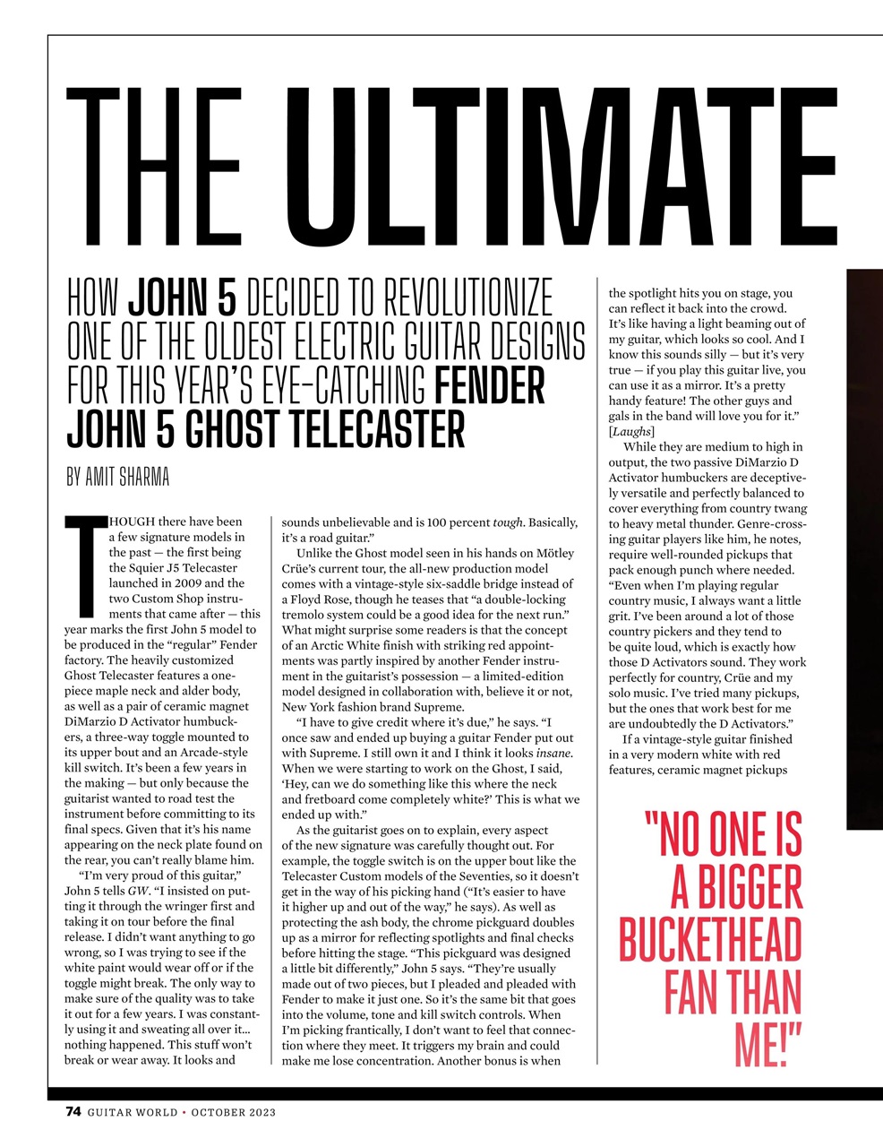 Guitar World Magazine - October 2023 Back Issue