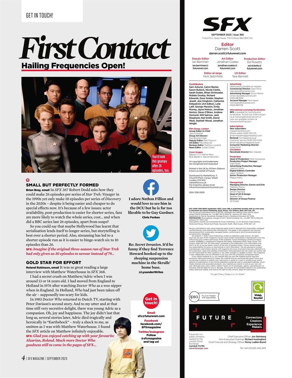 SFX Magazine - September 2023 Back Issue