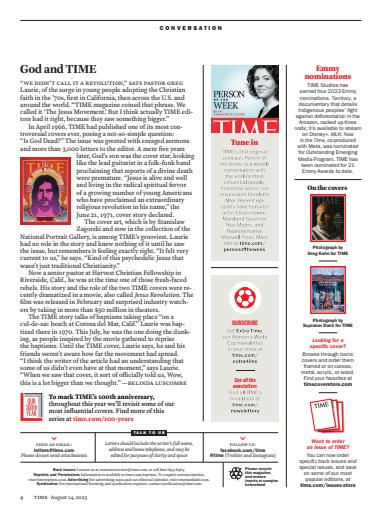 Time Magazine - 14-Aug-2023 Subscriptions | Pocketmags