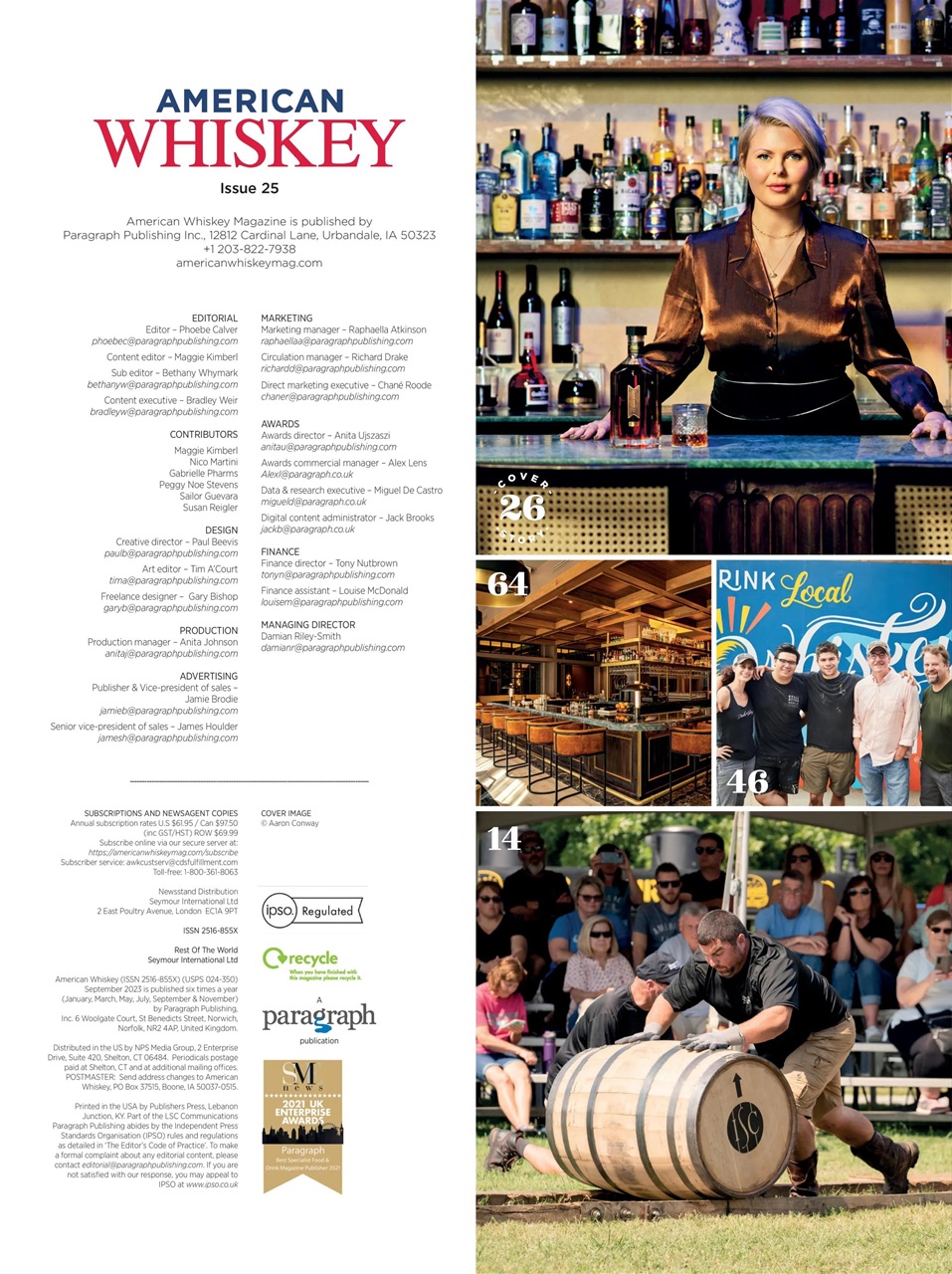 American Whiskey Magazine - AWM25 Back Issue