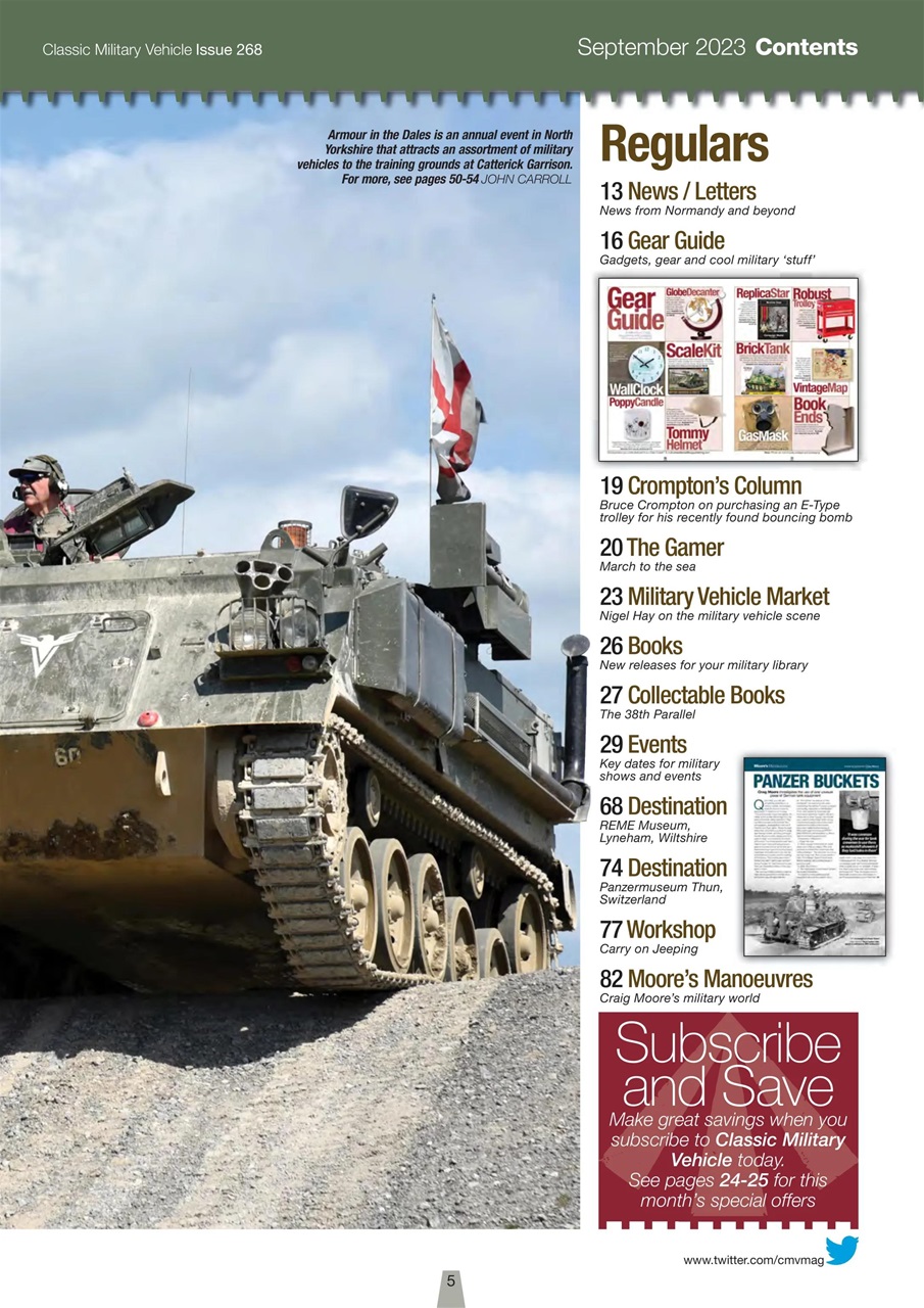 Classic Military Vehicle Magazine - September 2023 Back Issue