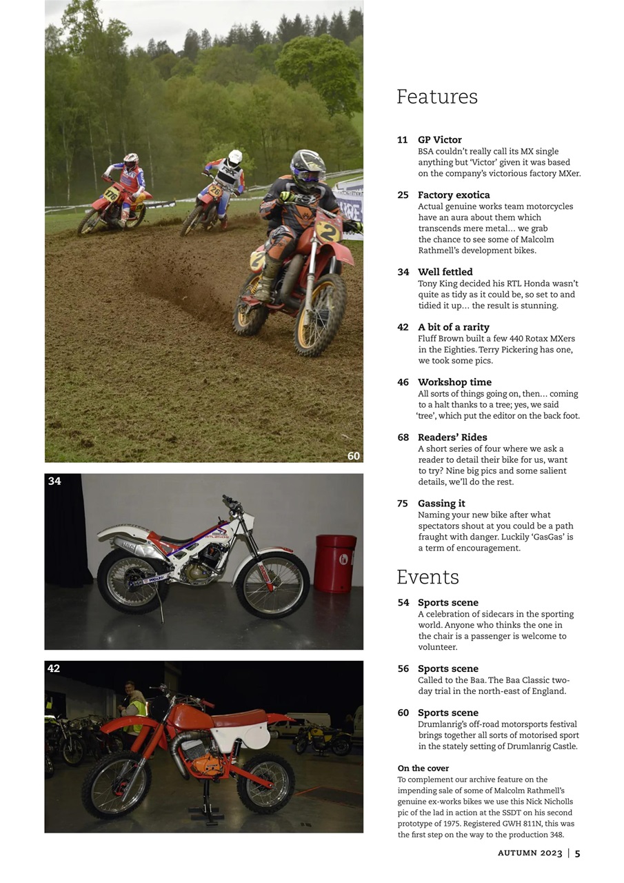 Classic Dirt Bike Magazine - Autumn 2023 Back Issue