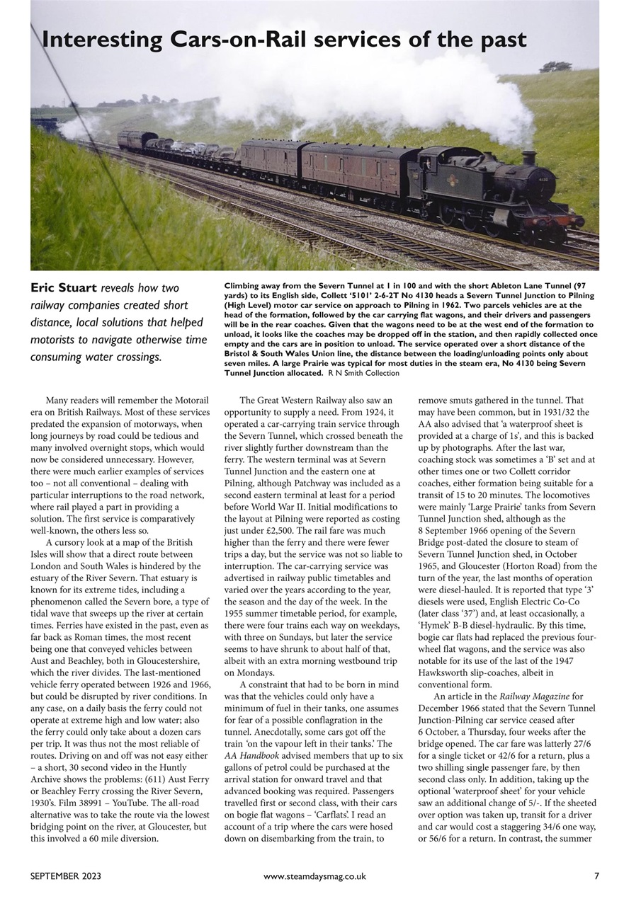 Steam Days Magazine - September 2023 Back Issue