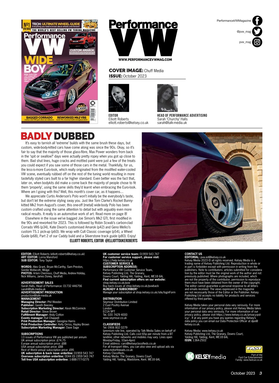 Performance VW Magazine - Oct-23 Back Issue