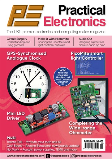 Practical Electronics Magazine - September 2023 Back Issue