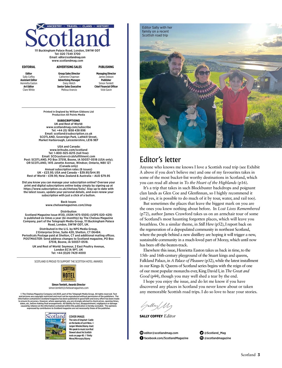 Scotland Magazine - Sep/Oc 2023 Back Issue