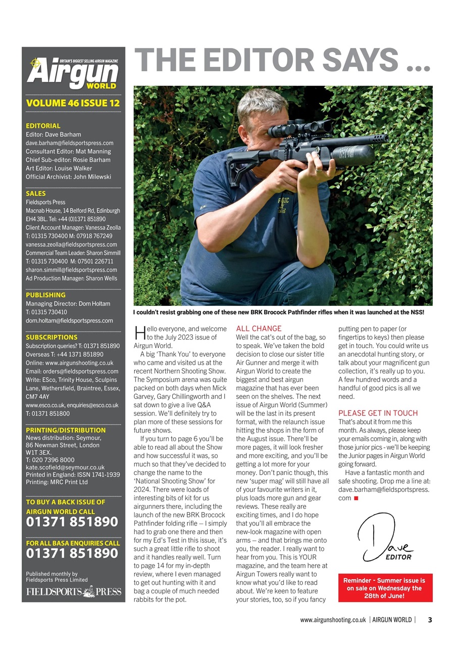 Airgun World Magazine - July 2023 Back Issue