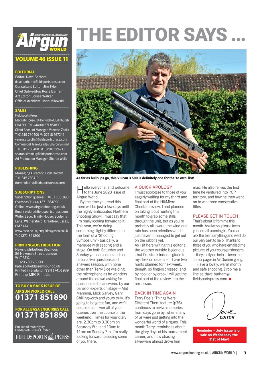 Airgun World Magazine - June 2023 Back Issue