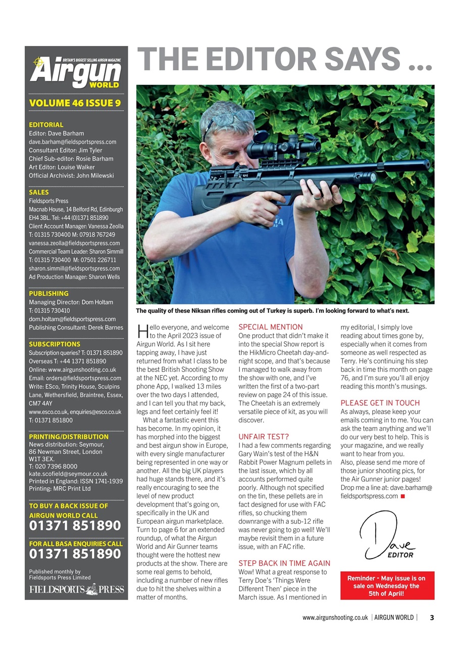 Airgun World Magazine - April 2023 Back Issue