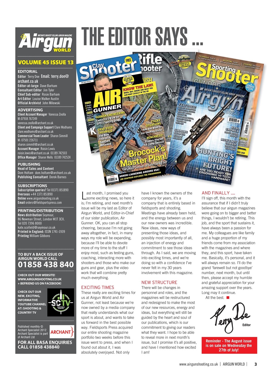 Airgun World Magazine - Summer 2022 Back Issue