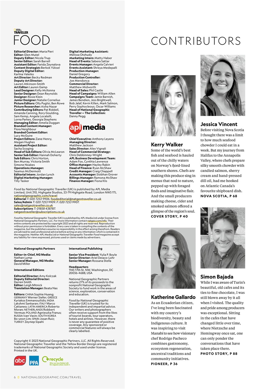 National Geographic Traveller Food Magazine - Autumn 2023 Subscriptions ...