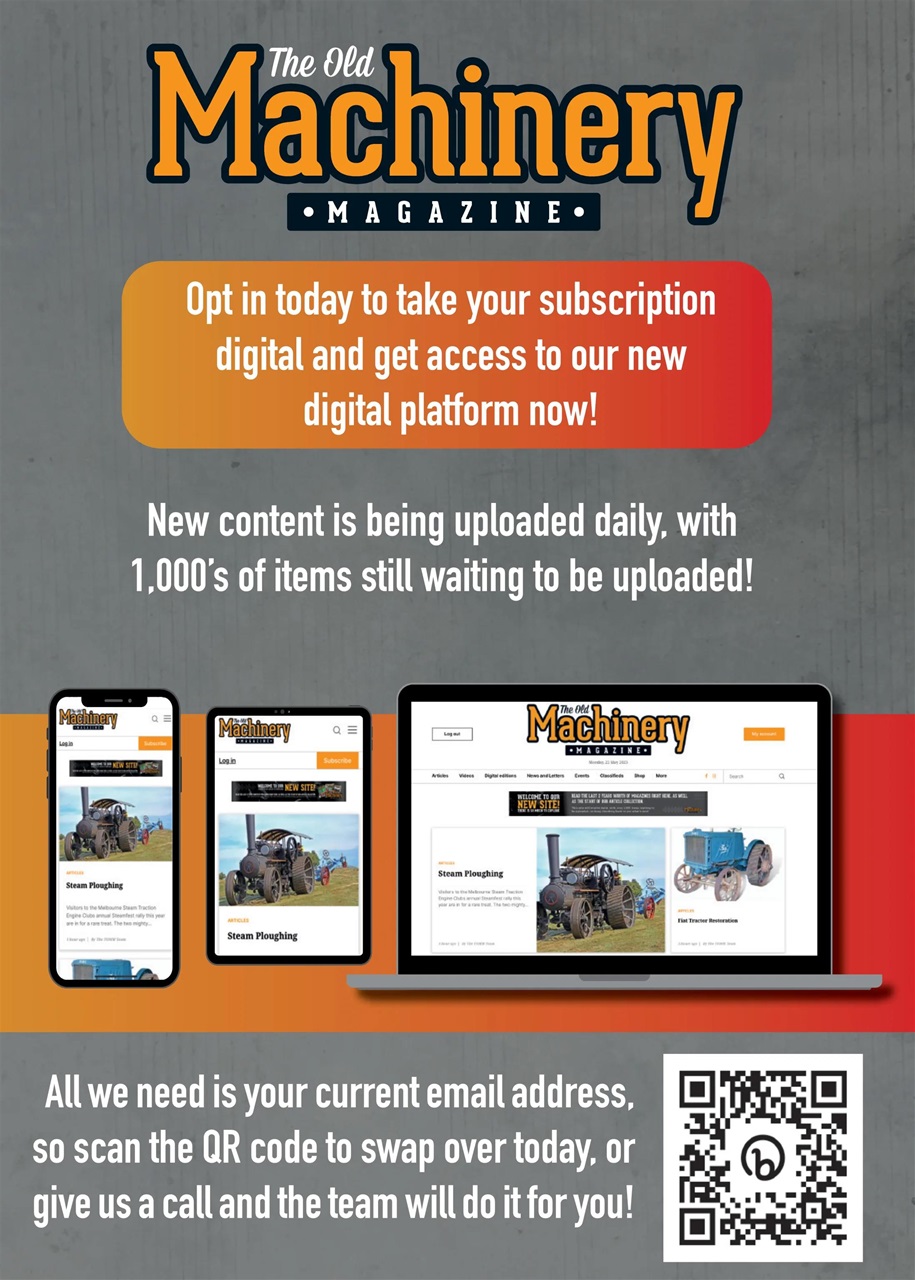 The Old Machinery Magazine - ISSUE #227 Back Issue