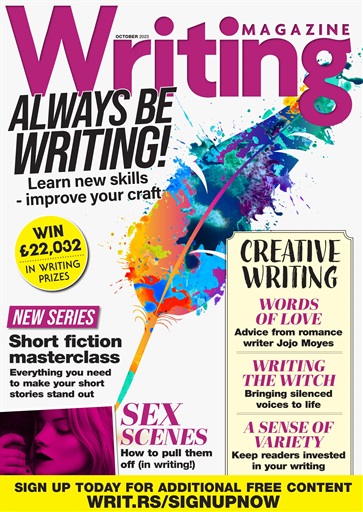 Writing Magazine - October 2023 Subscriptions | Pocketmags